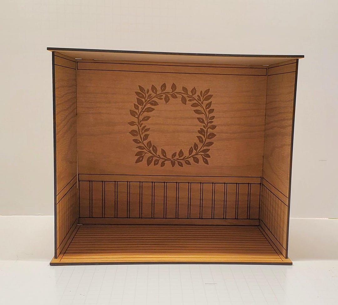 Mini Collectible Backdrop Box for Photography Wood Engraved - Etsy