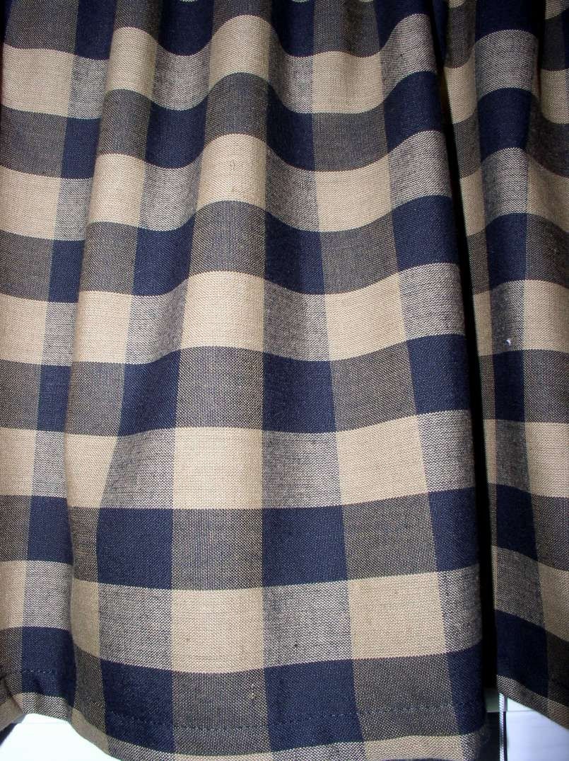 Black Buffalo Check Homespun Valances Tiers Runners Napkins | Etsy