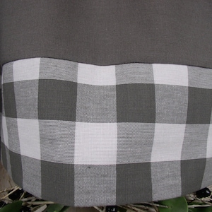Gray and White Buffalo Check Valances Homespun Valance Farmhouse ...