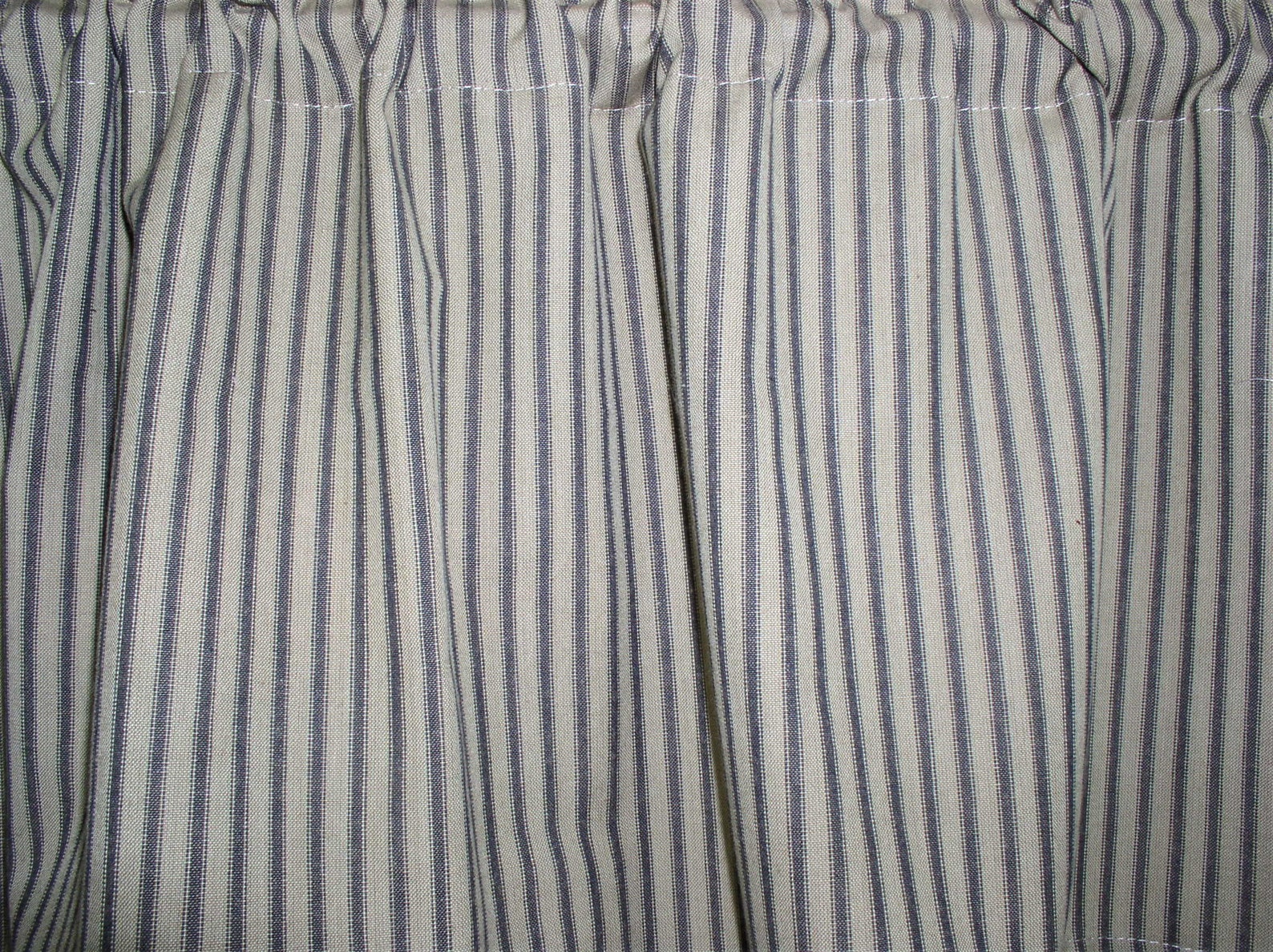 Black Khaki Ticking Homespun Valance Tiers Runners Farmhouse - Etsy