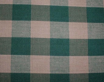 Green Buffalo Check Fabric - Etsy