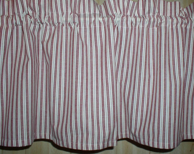 Americana Valance Navy Star Burgundy Plaid Homespun Valances Usa