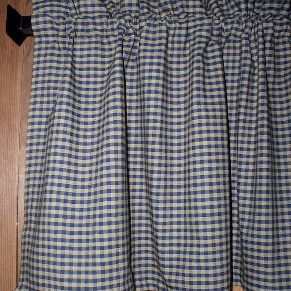 Check Curtains - Etsy