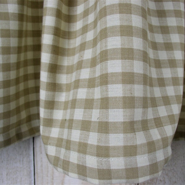 Check Curtains - Etsy