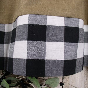 Black and White Buffalo Check Valances Homespun Valance Farmhouse ...