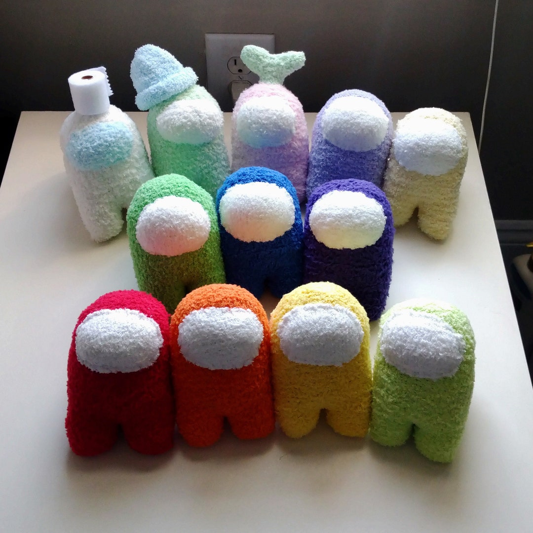 Handsewn Among Us Crewmate Plushies (choose Your Own Colors and Hats ...