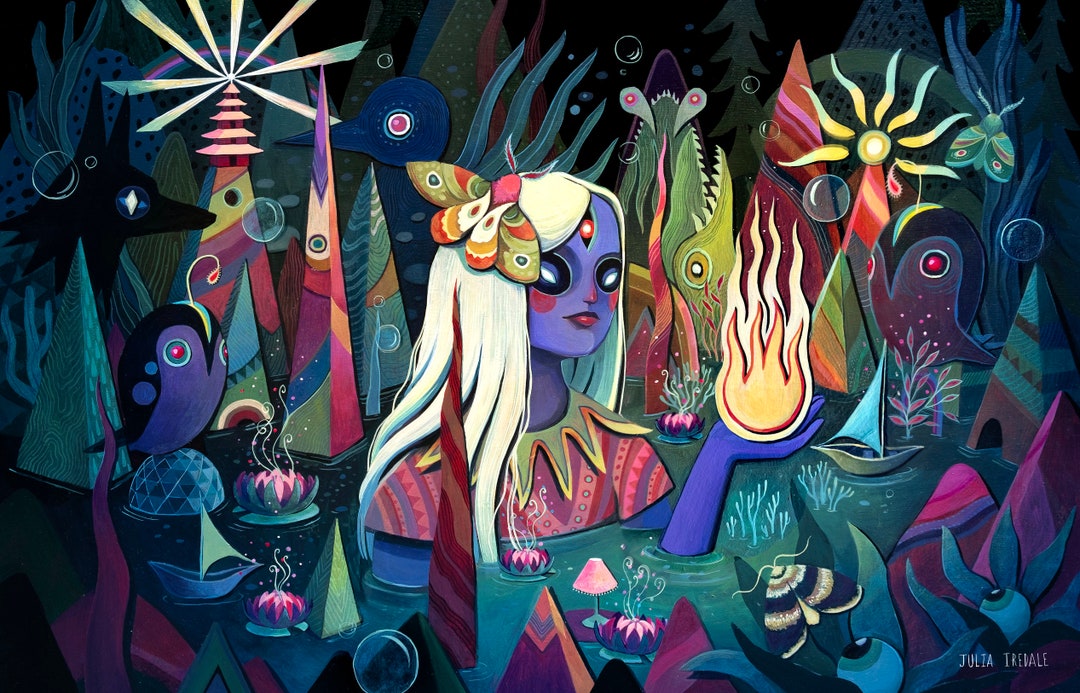 Art Print - the Wellspring | Surreal Art - Colourful - Fantasy Art ...