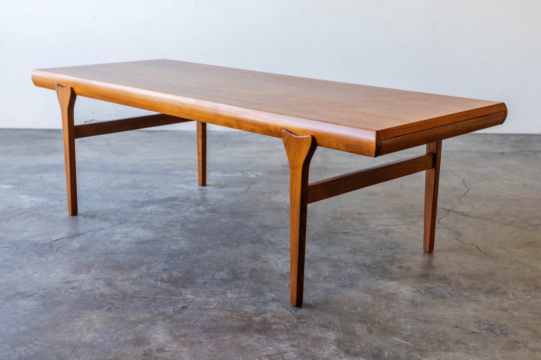 Danish Expandable Teak Coffee Table Designed by Johannes Andersen - Etsy