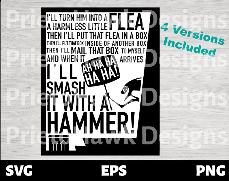 Emperors New Groove SVG / Yzma Smash It with a Hammer / Kuzco | Etsy