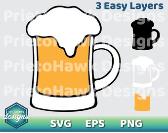 Beer Cheers / Beer Clink / Beer Stein SVG / Beer Mug SVG / Vector ...