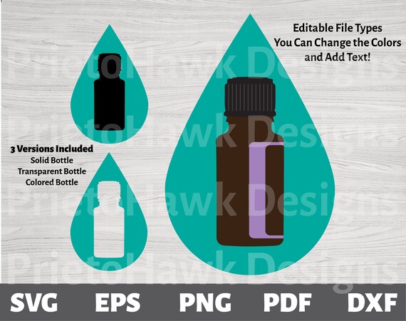 Essential Oil Bottle in Drop SVG / Doterra Bottle / EO / Oil | Etsy