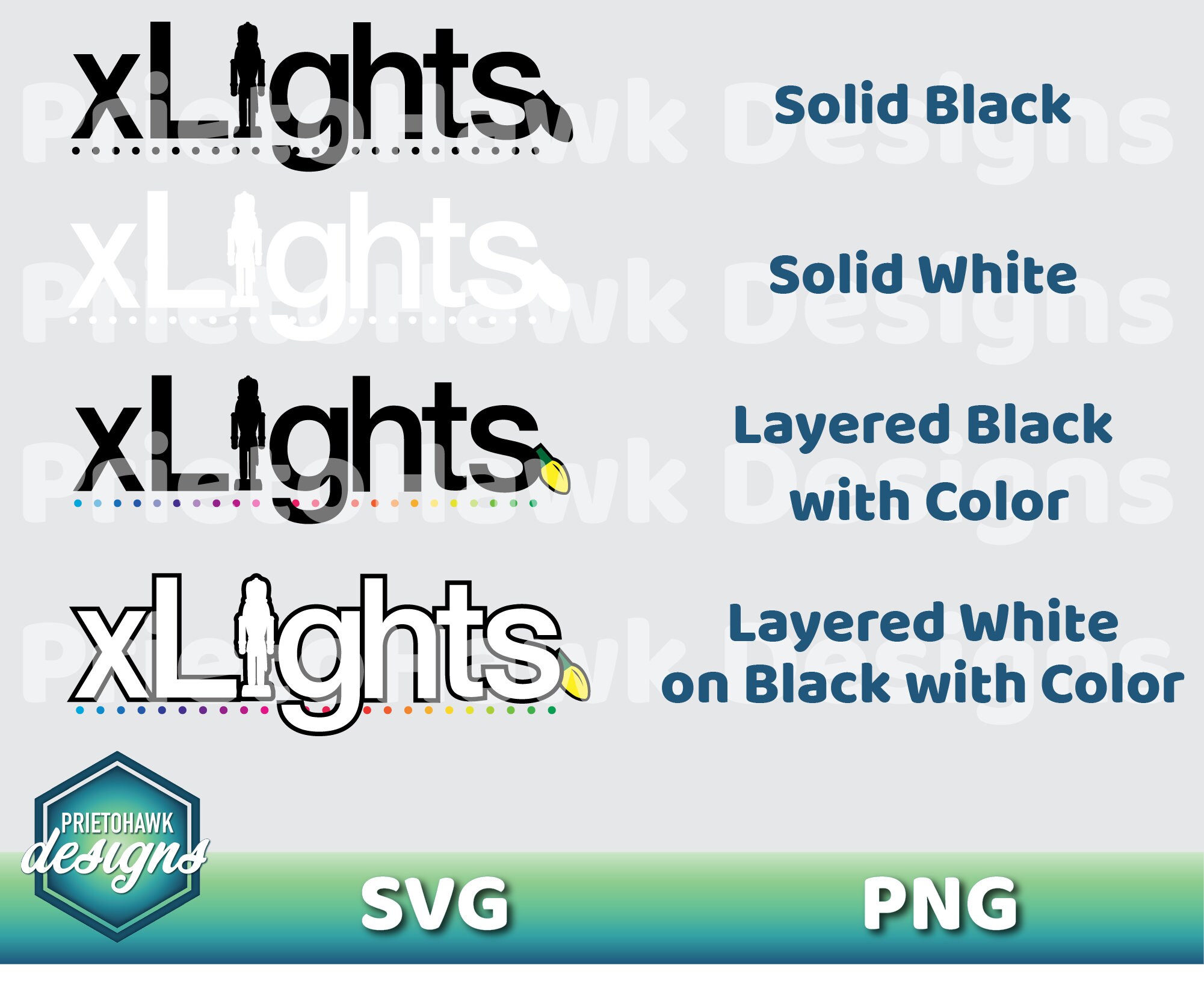 Xlights Logo SVG / Christmas Lights SVG / Vector / Cutting | Etsy UK