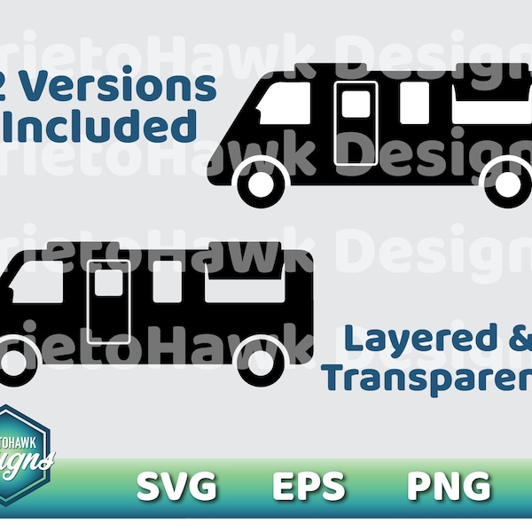 Motorhome Silhouette Svg - Etsy