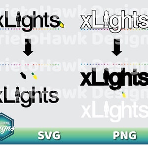 Xlights Logo SVG / Christmas Lights SVG / Vector / Cutting File ...