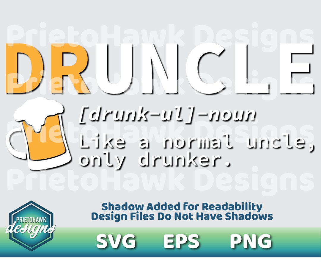 Druncle SVG / Beer SVG / Vector / Cutting File / Cricut / Silhouette ...