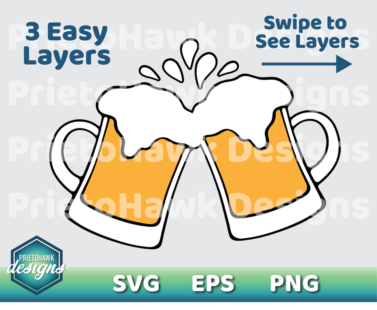 Beer Cheers / Beer Clink / Beer Stein SVG / Beer Mug SVG / Vector ...