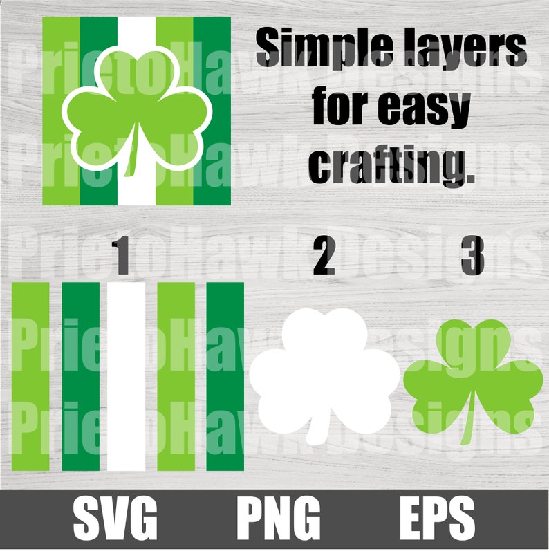 St. Patrick's Day Clover Shamrock SVG / St. Paddy's | Etsy