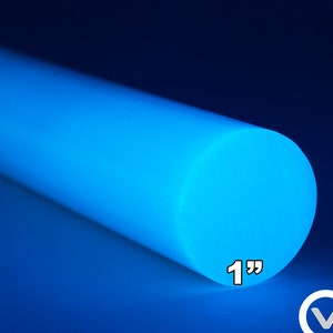 1" Blue Glow in the Dark Rod Turboglow Carbonwaves - Etsy