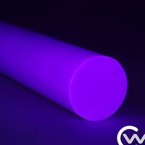 1" Purple Glow in the Dark Rod Turboglow Carbonwaves - Etsy
