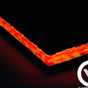 3/8" Fire Glowwaves Carbon Fiber Plate Carbonwaves Glow in the Dark ...