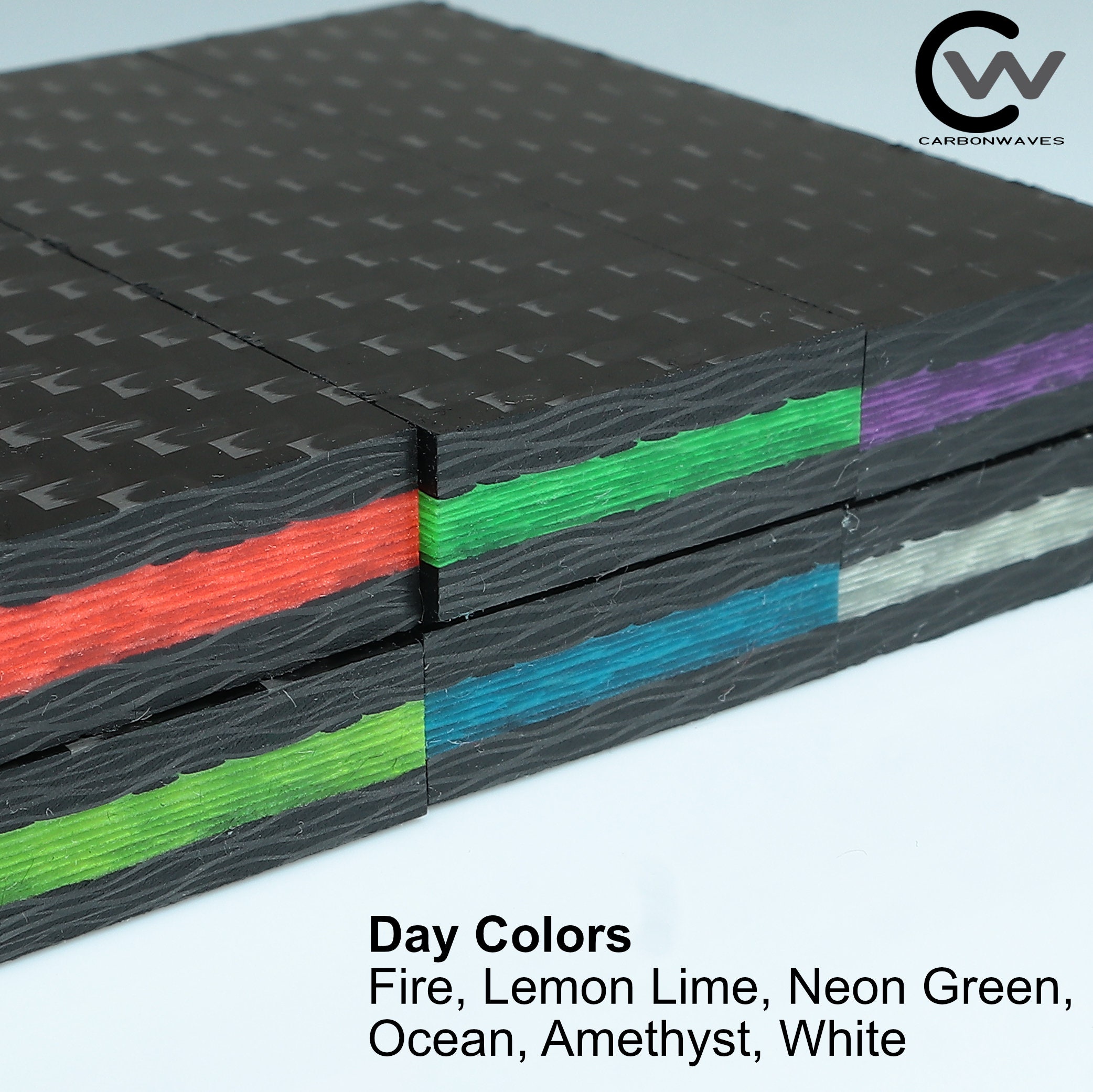 3/8" Glowwaves Carbon Fiber Plate Kits Carbonwaves Glow in the Dark ...