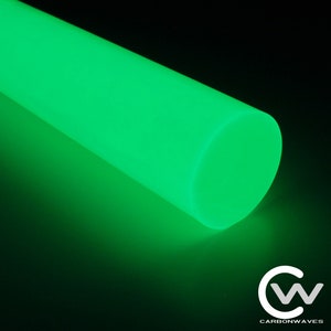 1.3" Turquoise Glow in the Dark Rod Turboglow Carbonwaves - Etsy