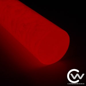 5/8" Ruby Red Glow in the Dark Rod Turboglow Carbonwaves - Etsy