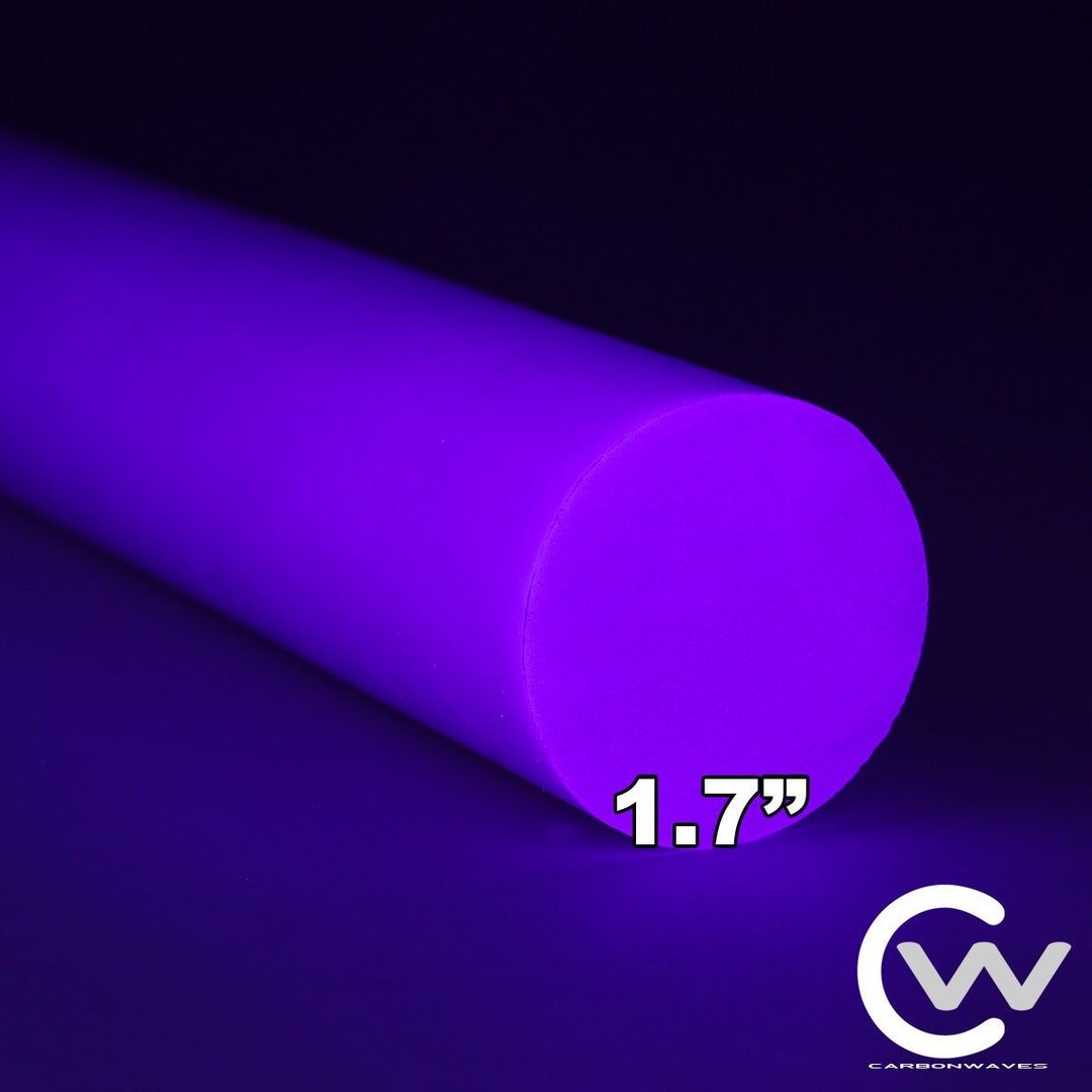 1.7" Purple Glow in the Dark Rod Turboglow Carbonwaves - Etsy