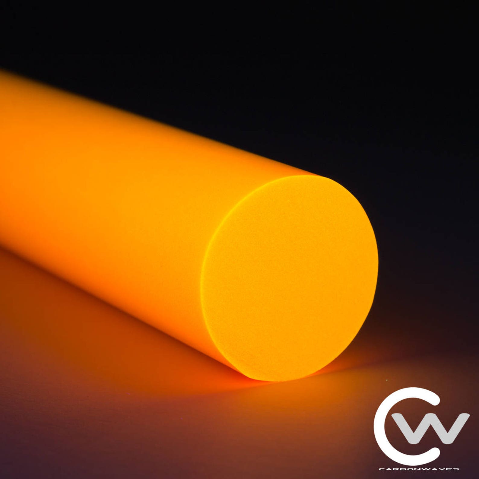 5/8" Orange Glow in the Dark Rod Turboglow Carbonwaves - Etsy