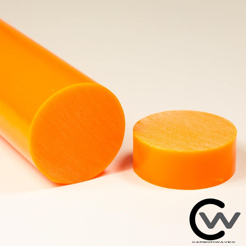 5/8 Orange Glow In the Dark Rod TurboGlow CarbonWaves | Etsy