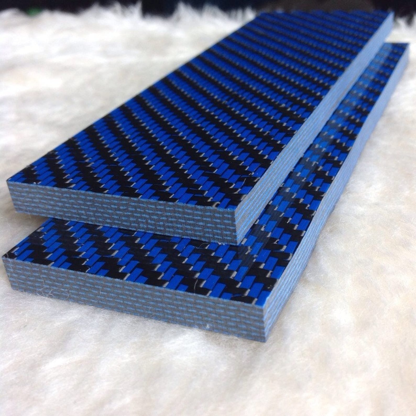 1/4 Blue & Black Carbon Fiber Plate Carbonwaves Hybrid - Etsy