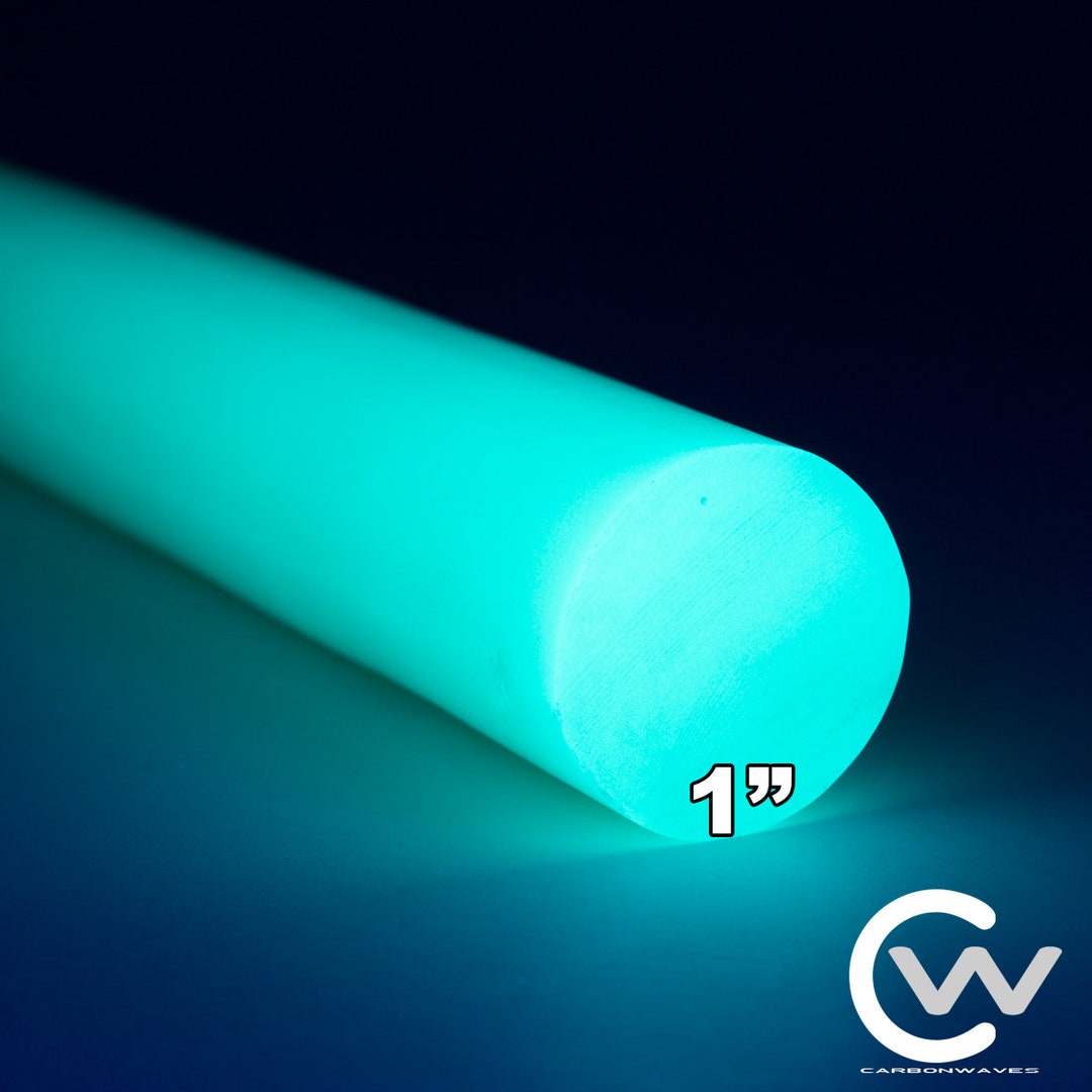 1" Aqua Glow in the Dark Rod Turboglow Carbonwaves - Etsy