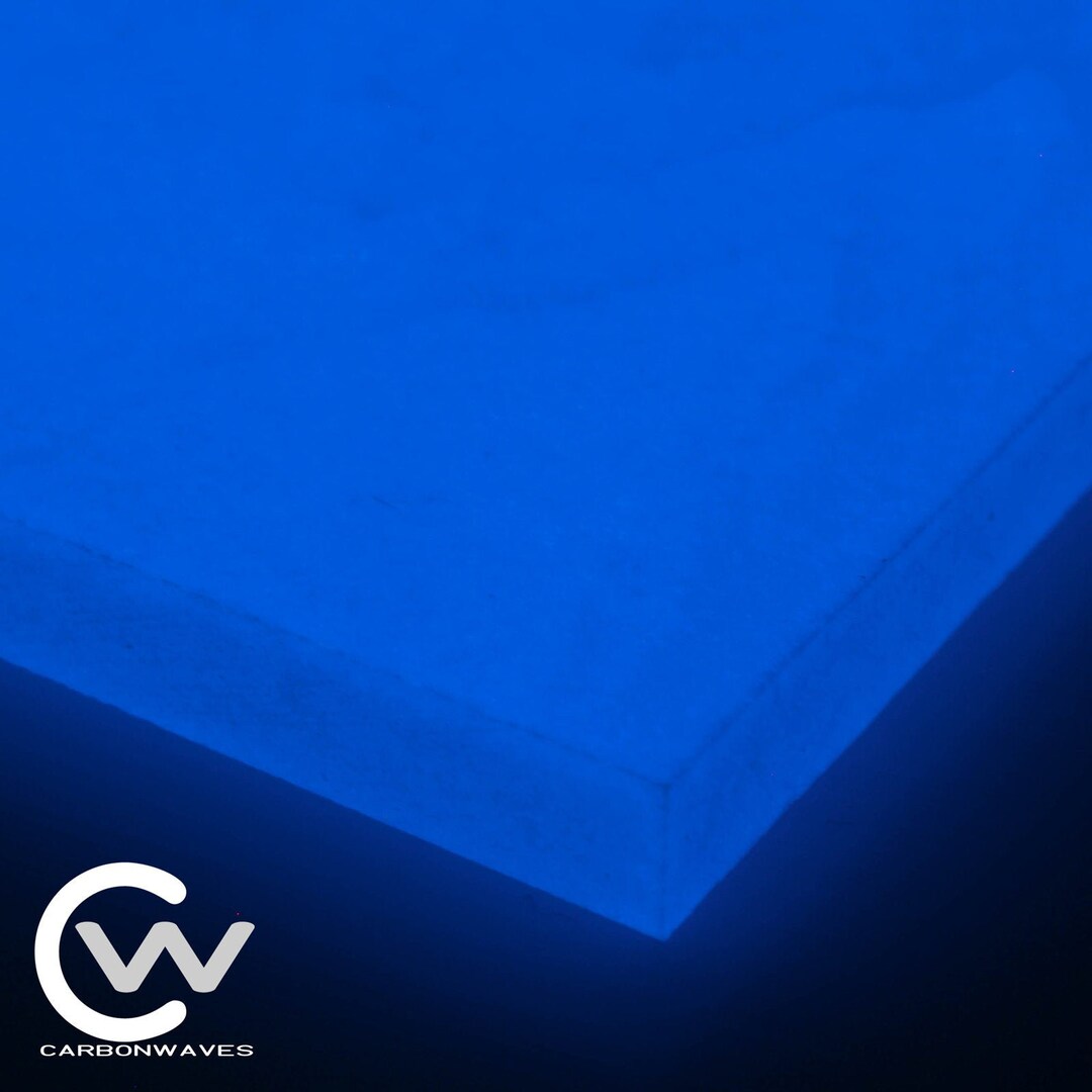 NEW 2 MM Sapphire Turboglow Glow in the Dark Plate Carbonwaves - Etsy
