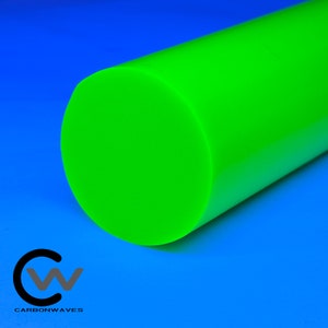 1" Neon Green Glow in the Dark Rod Turboglow Carbonwaves - Etsy