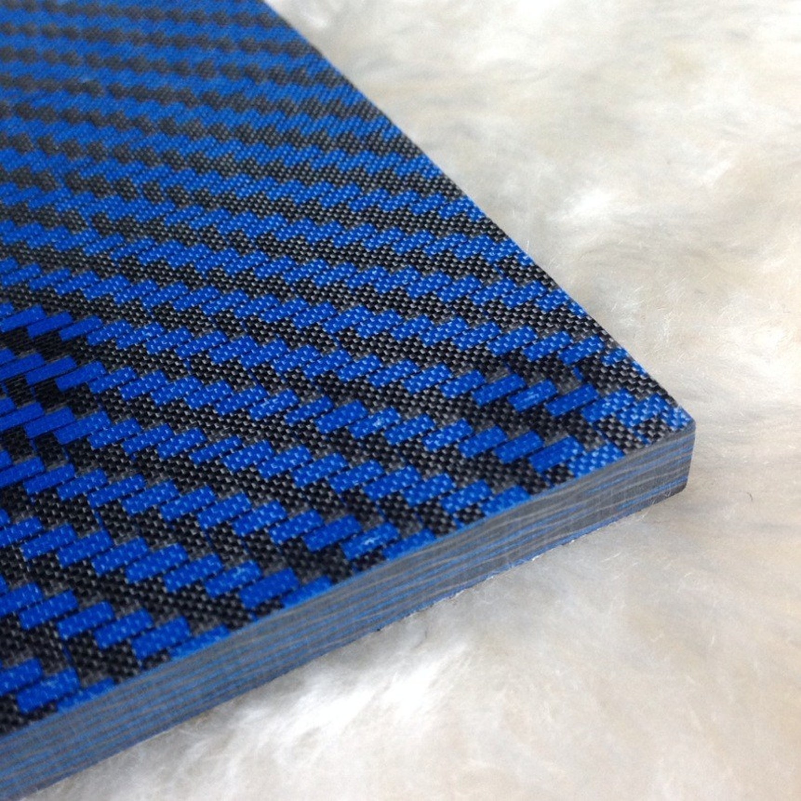 1/4 Blue & Black Carbon Fiber Plate Carbonwaves Hybrid | Etsy