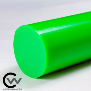 1" Neon Green Glow in the Dark Rod Turboglow Carbonwaves - Etsy