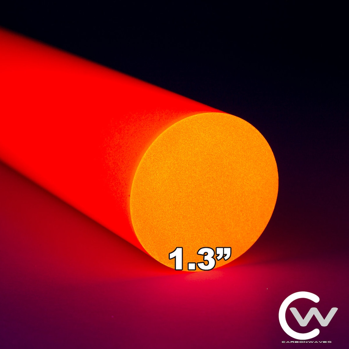 1.3 Fire Glow in the Dark Rod Turboglow Carbonwaves | Etsy