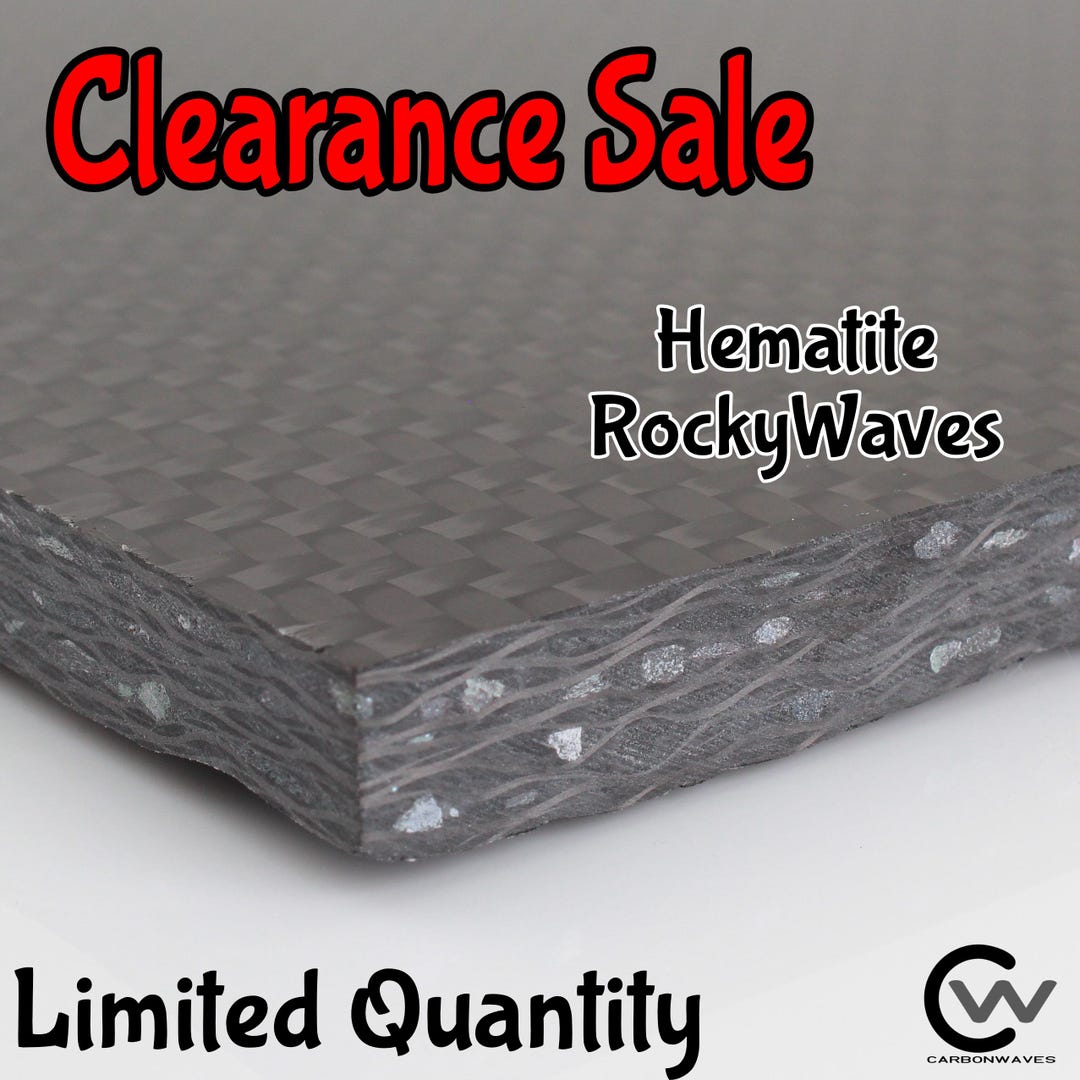 Clearance 1/4" Hematite Rockywaves Carbon Fiber Plate Carbonwaves ...