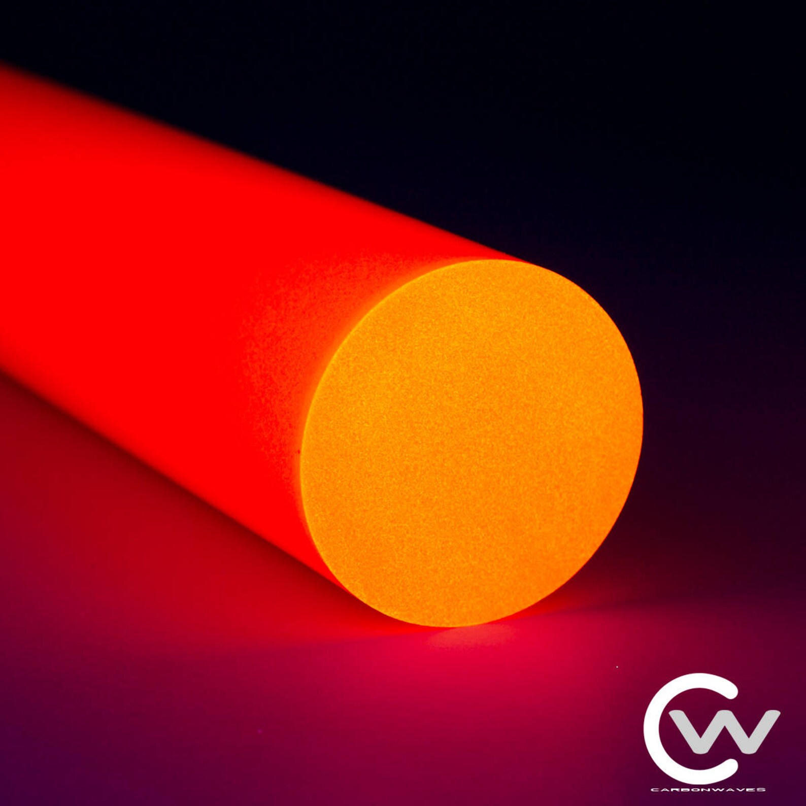 1.3" Fire Glow in the Dark Rod Turboglow Carbonwaves - Etsy