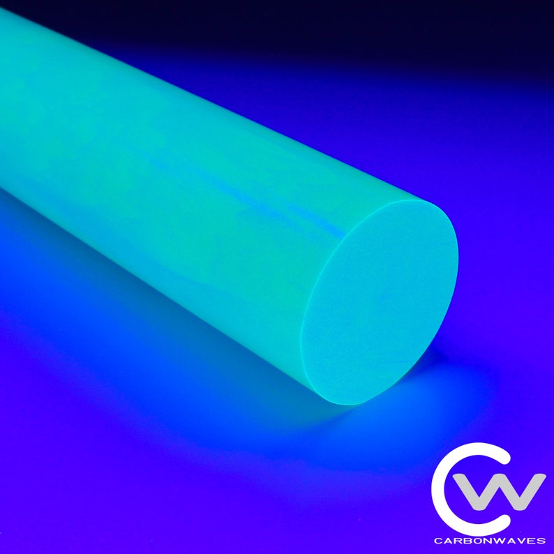5/8 Turquoise Glow in the Dark Rod Turboglow Carbonwaves - Etsy