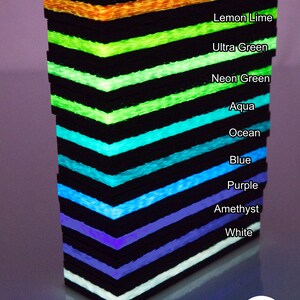 3/8" Fire Glowwaves Carbon Fiber Plate Carbonwaves Glow in the Dark ...