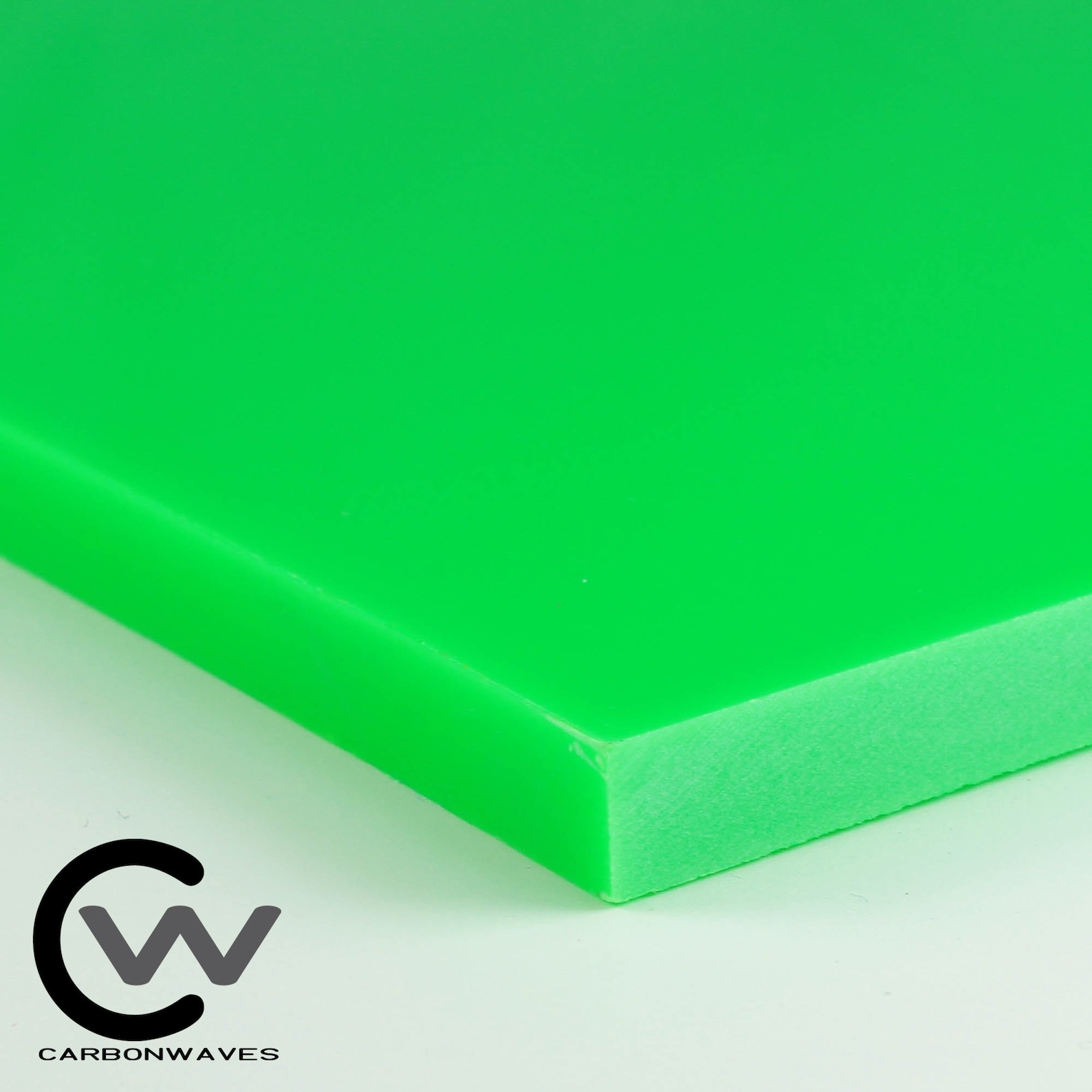 1/8", 1/4", 1/2", 1" Neon Green Turboglow Glow in the Dark Plate ...