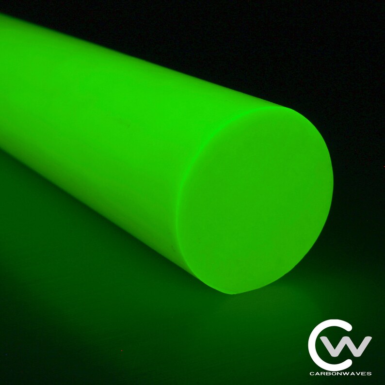 1 Neon Green Glow in the Dark Rod Turboglow Carbonwaves - Etsy