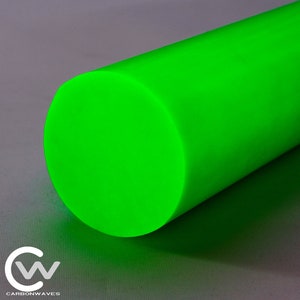 1" Neon Green Glow in the Dark Rod Turboglow Carbonwaves - Etsy