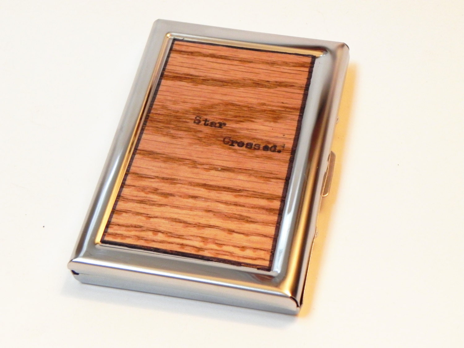 Mens Wallet Star Crossed Oak Wood money wallet cash | Etsy