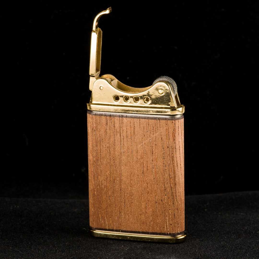 Mahogany Wood Lighter : Slim Lighter, Refillable Lighter, Personalized ...