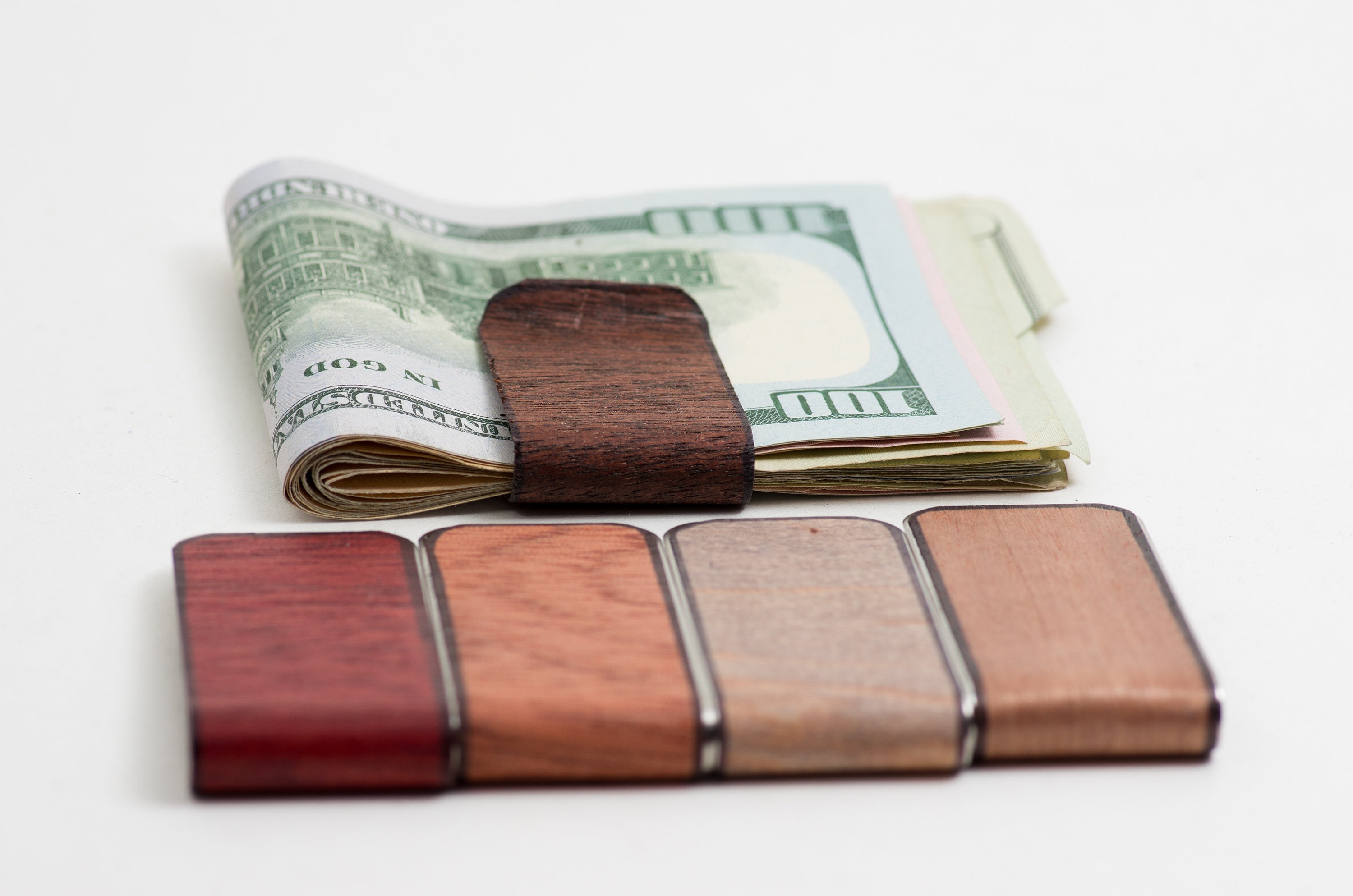 Wood Wallet : Wood Money Clip Customized Gift Fathers Day | Etsy