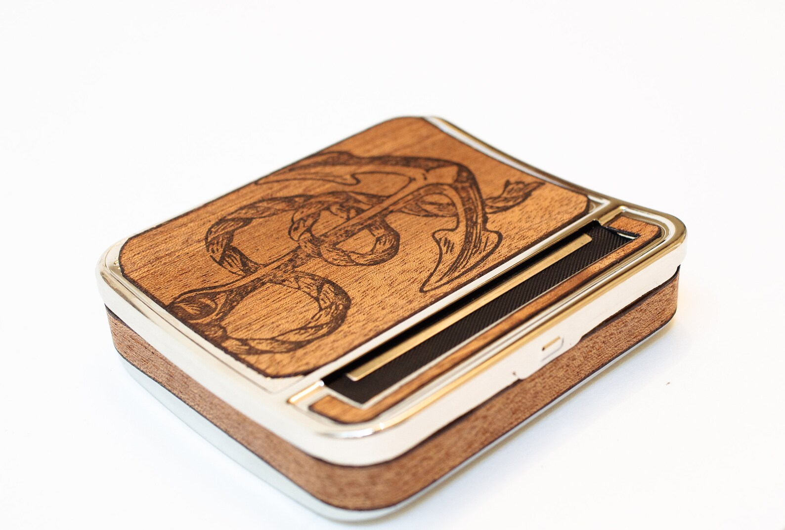 Cigarette Case : Personalized Cigarette Case in Mahogany Wood | Etsy