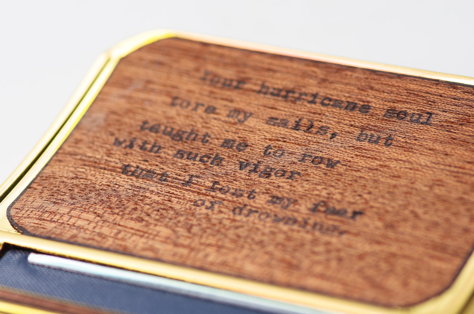 Gold Cigarette Roller Box Gold and Mahogany Cigarette Case | Etsy