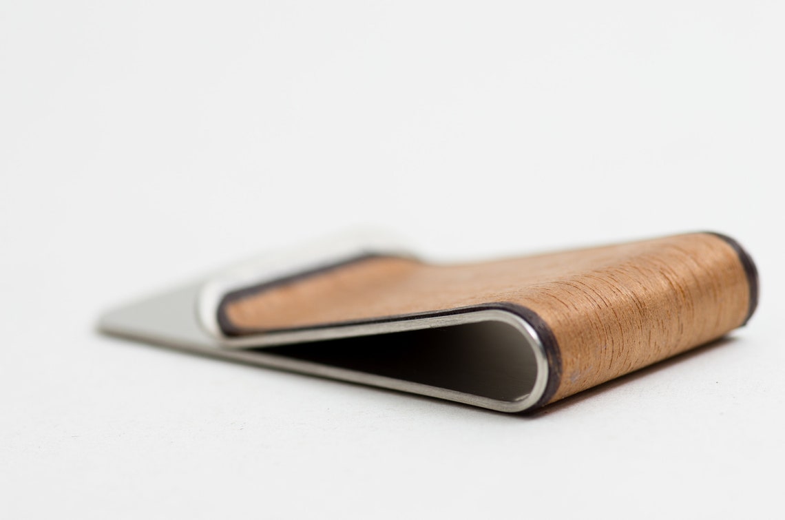 Wood Money Clip : Personalized Gift Multiple Wood Colors | Etsy